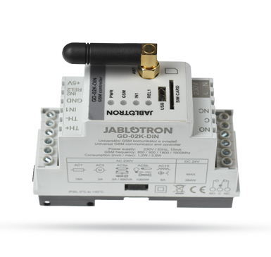 GD-02K-DIN Universal GSM Communicator and controller | JABLOTRON B2B E-shop